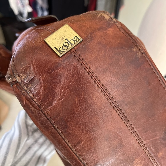 Kooba | Bags | Kooba Large Brown Leather Hobo Shoulder Bag | Poshmark